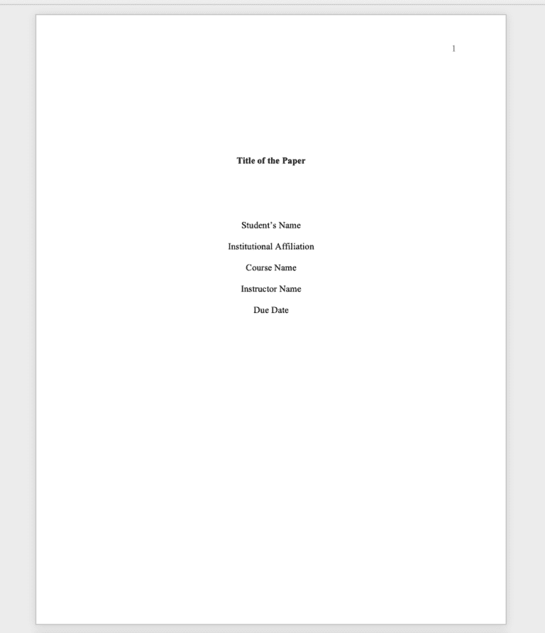 Research Paper Formatting Guide (With Examples)